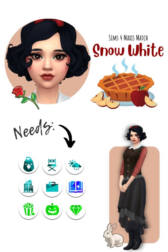 Snow White Fairytale character NoCC and cc version - Gallery - The Sims ...