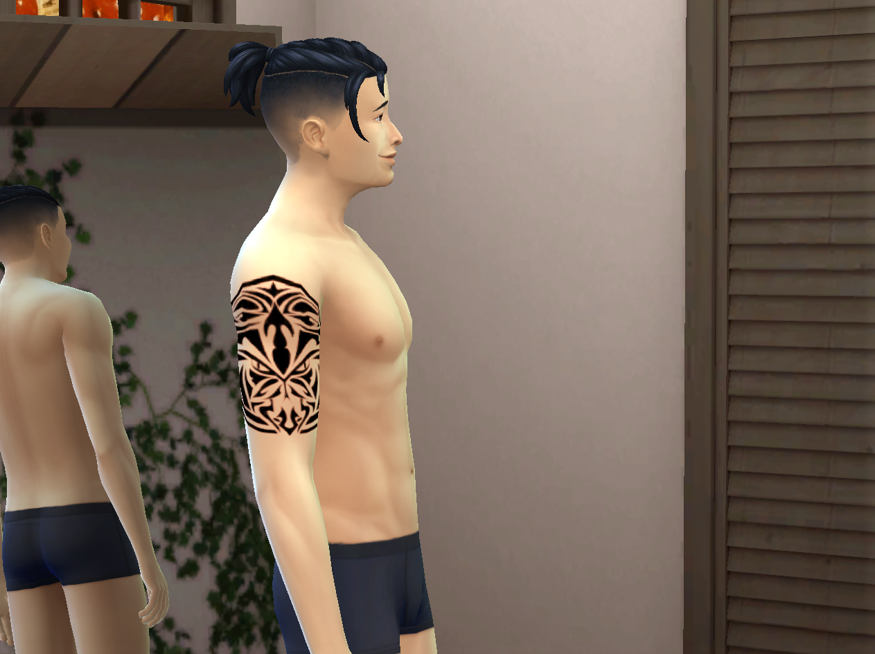 tattoo cv333 upper arm right tribal ( base game compatible ) - Gallery ...