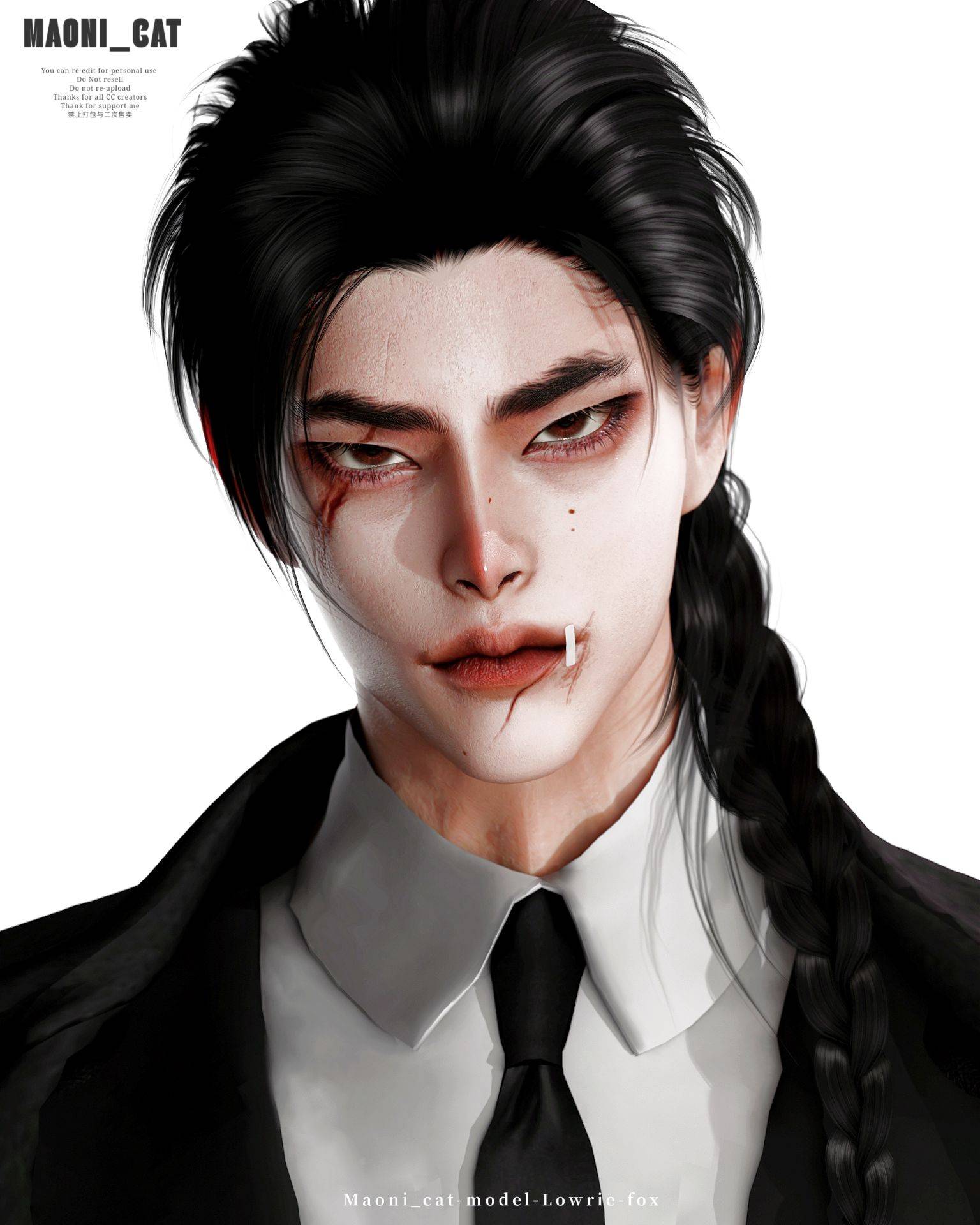 Maoni_cat-Tattoo-Facial scars - Gallery - The Sims 4 Create a Sim ...