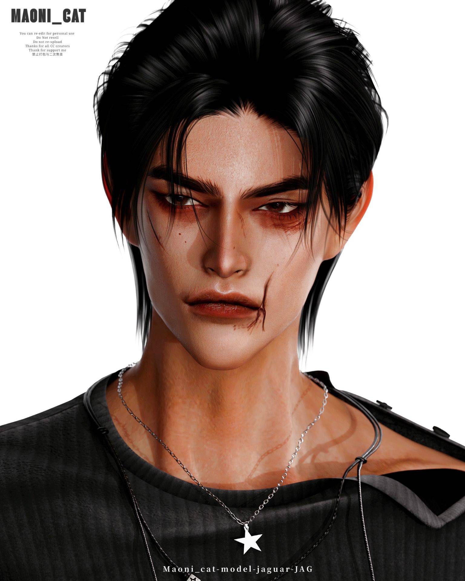 Maoni_cat-Tattoo-Facial scars - Gallery - The Sims 4 Create a Sim - CurseForge