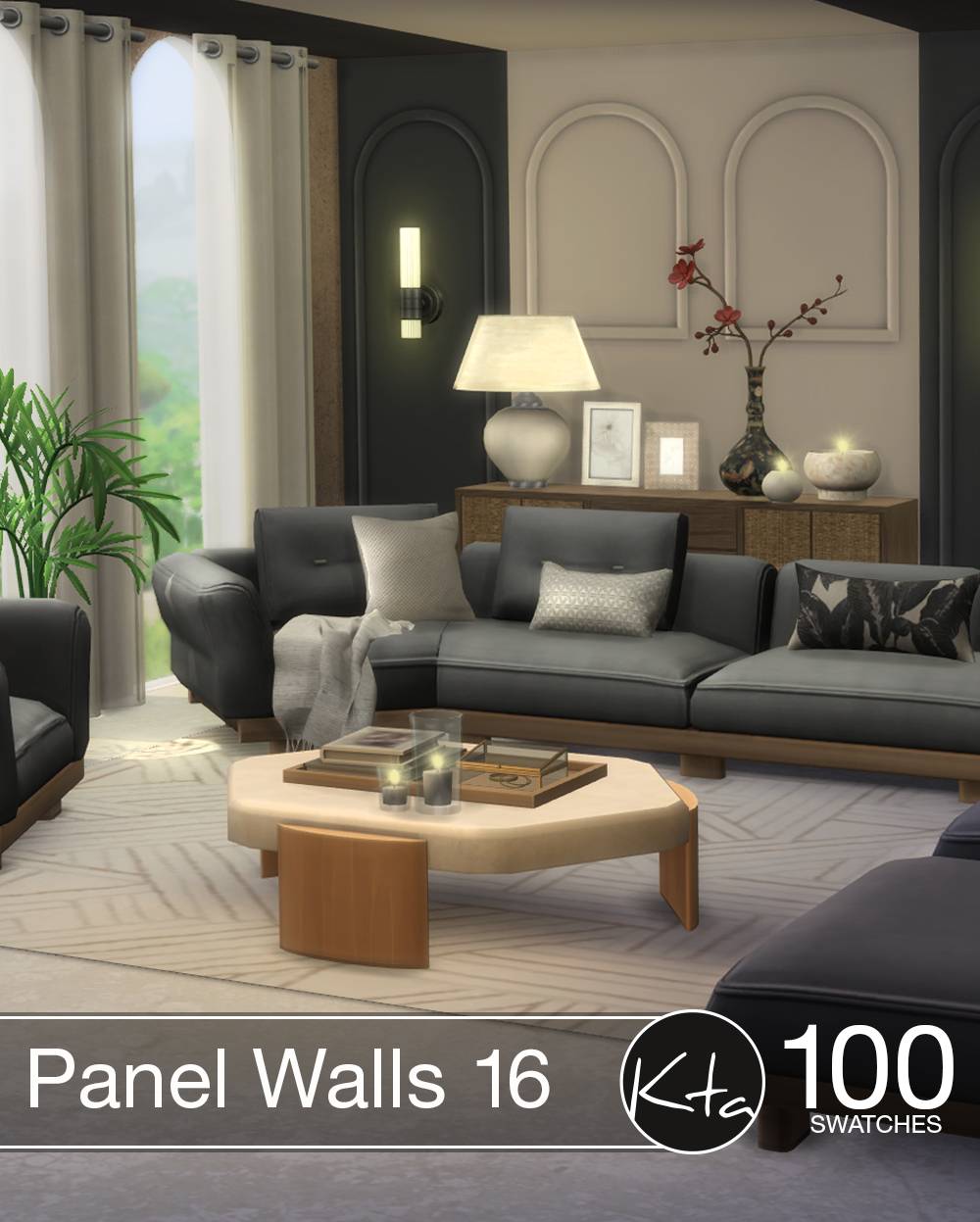 [kta] Panel Walls 16 Vol. I & II - Gallery - The Sims 4 Build / Buy - CurseForge