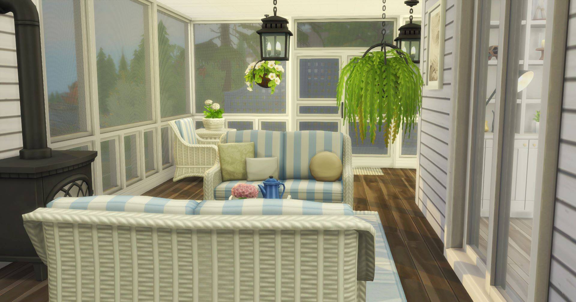 Hamptons Home - Covered Porch - The Sims 4 Rooms / Lots - CurseForge