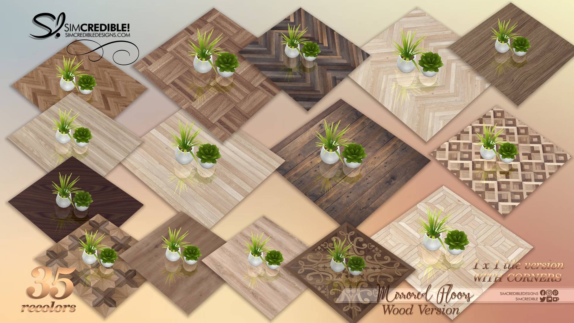 Wood mirrored floors - Gallery - The Sims 4 Build / Buy - CurseForge
