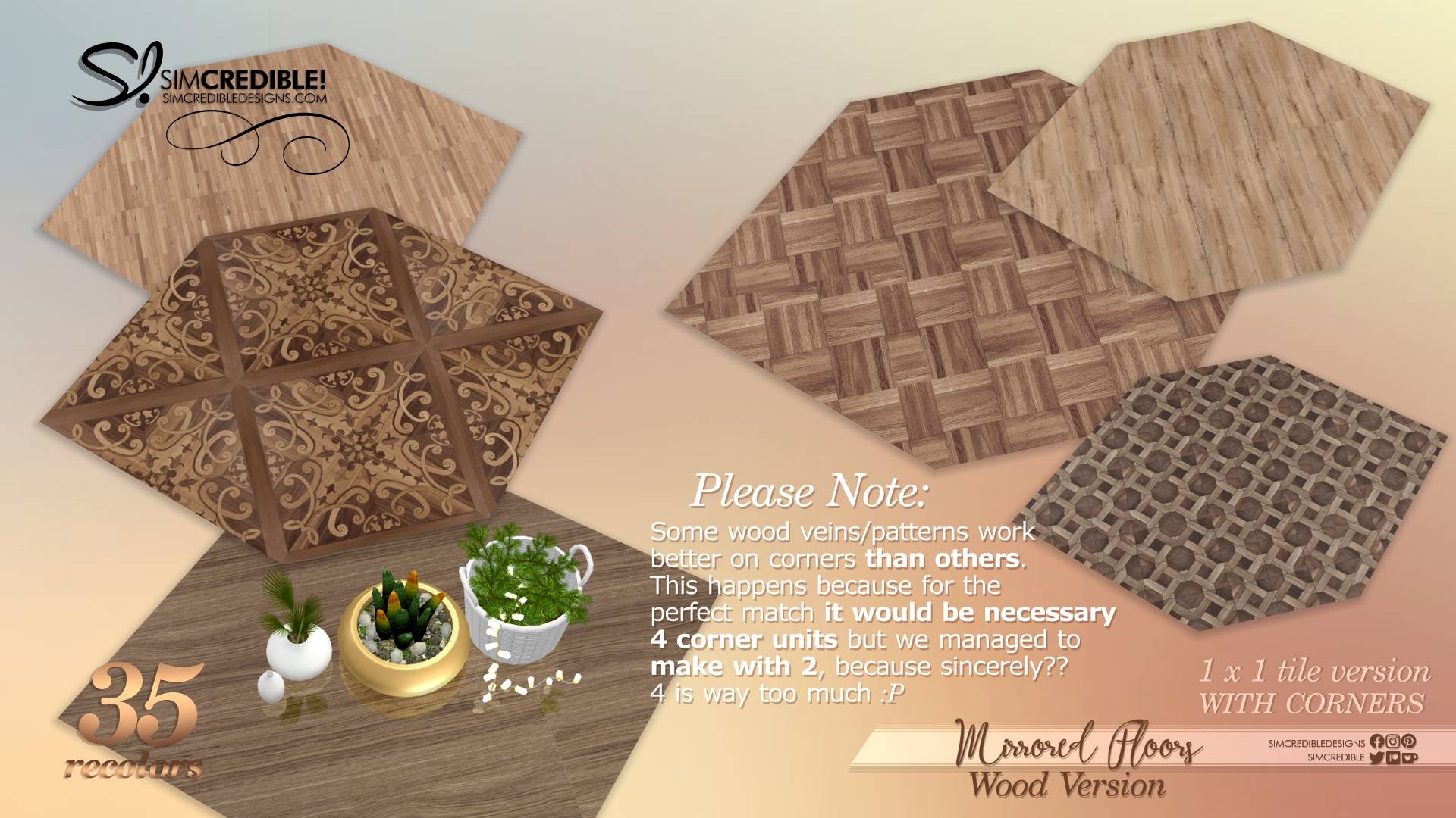 Wood mirrored floors - Gallery - The Sims 4 Build / Buy - CurseForge