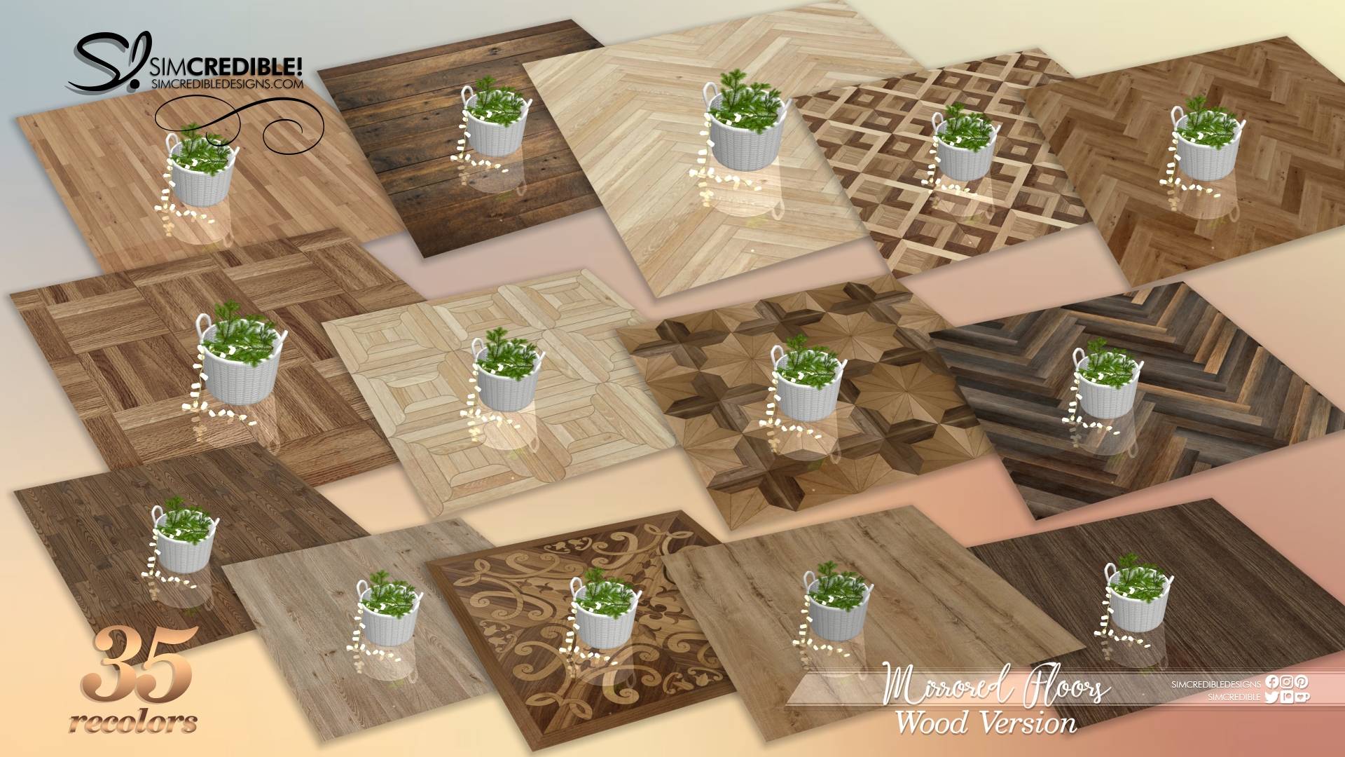 Wood mirrored floors - Gallery - The Sims 4 Build / Buy - CurseForge