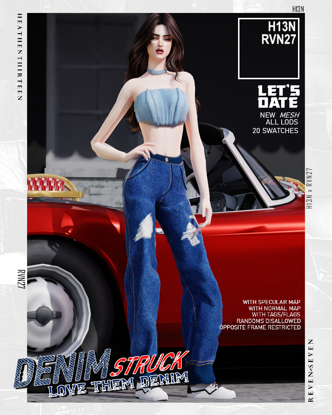 Classic Baggy Fit Ripped Denim Jeans at The Sims 4 Nexus - Mods and ...