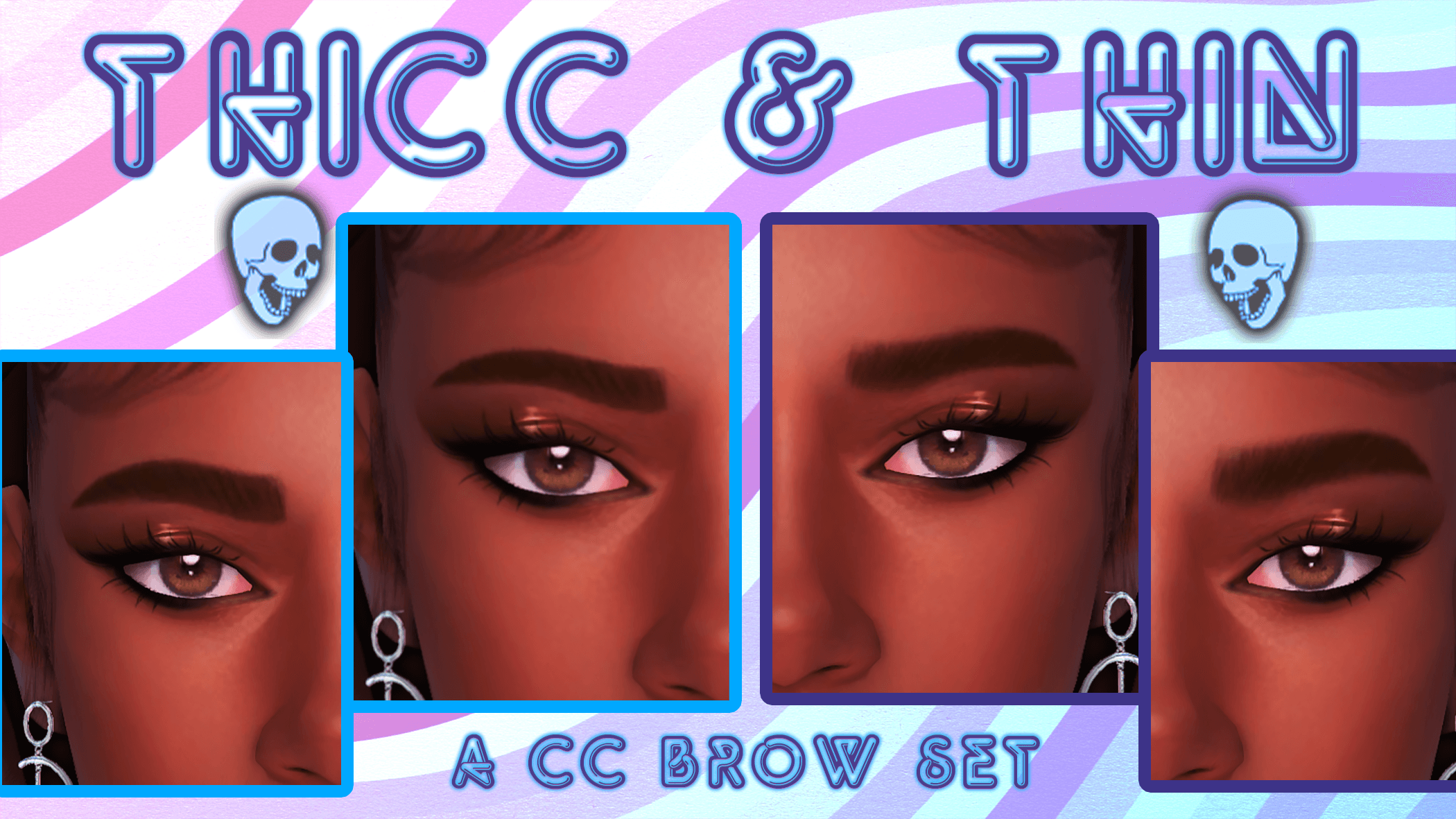 Thicc & Thin Brows - 1 - Gallery - The Sims 4 Create a Sim - CurseForge