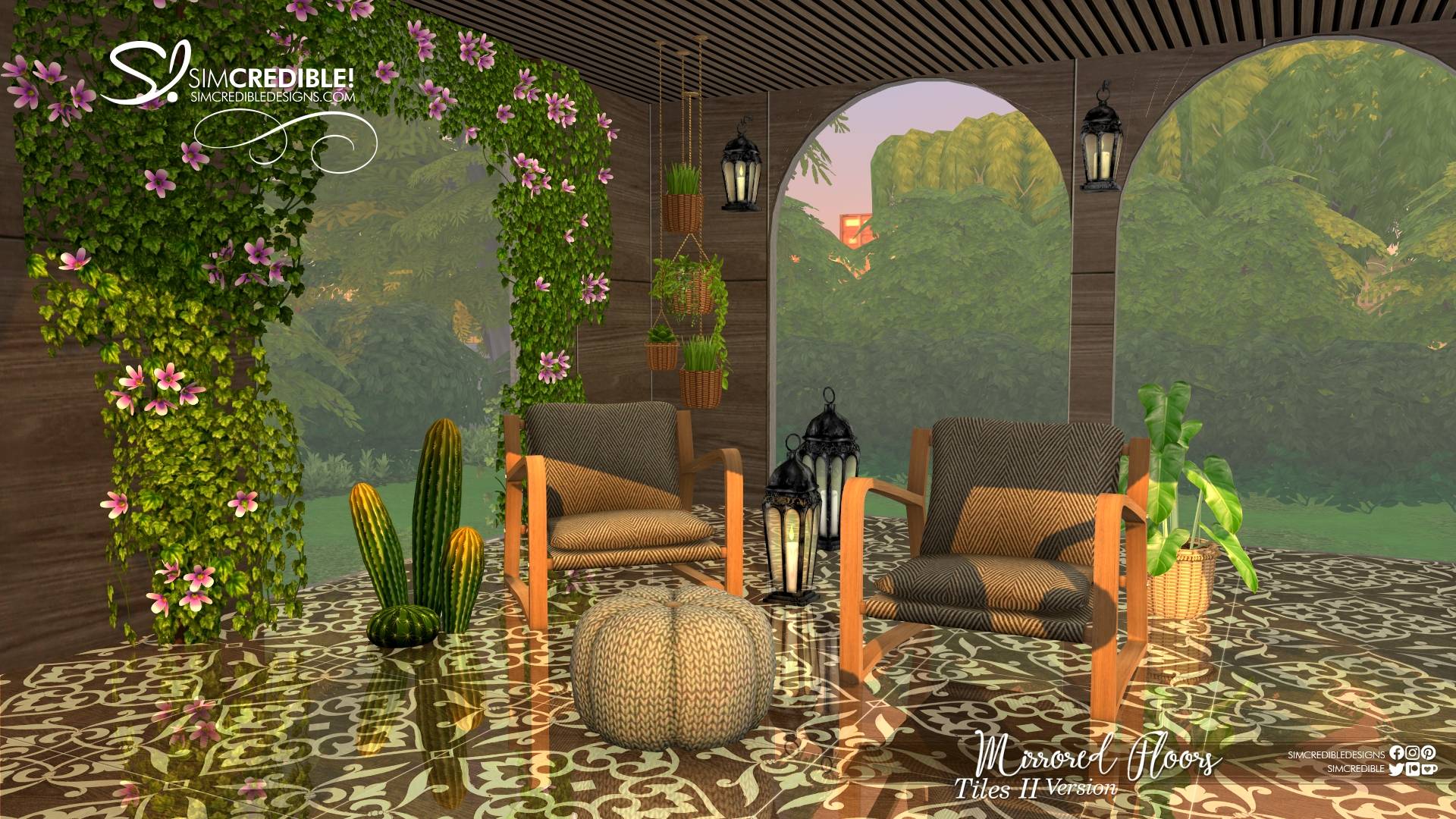 Mirrored Floors Tiles II - by SIMcredible - Gallery - The Sims 4 Build ...