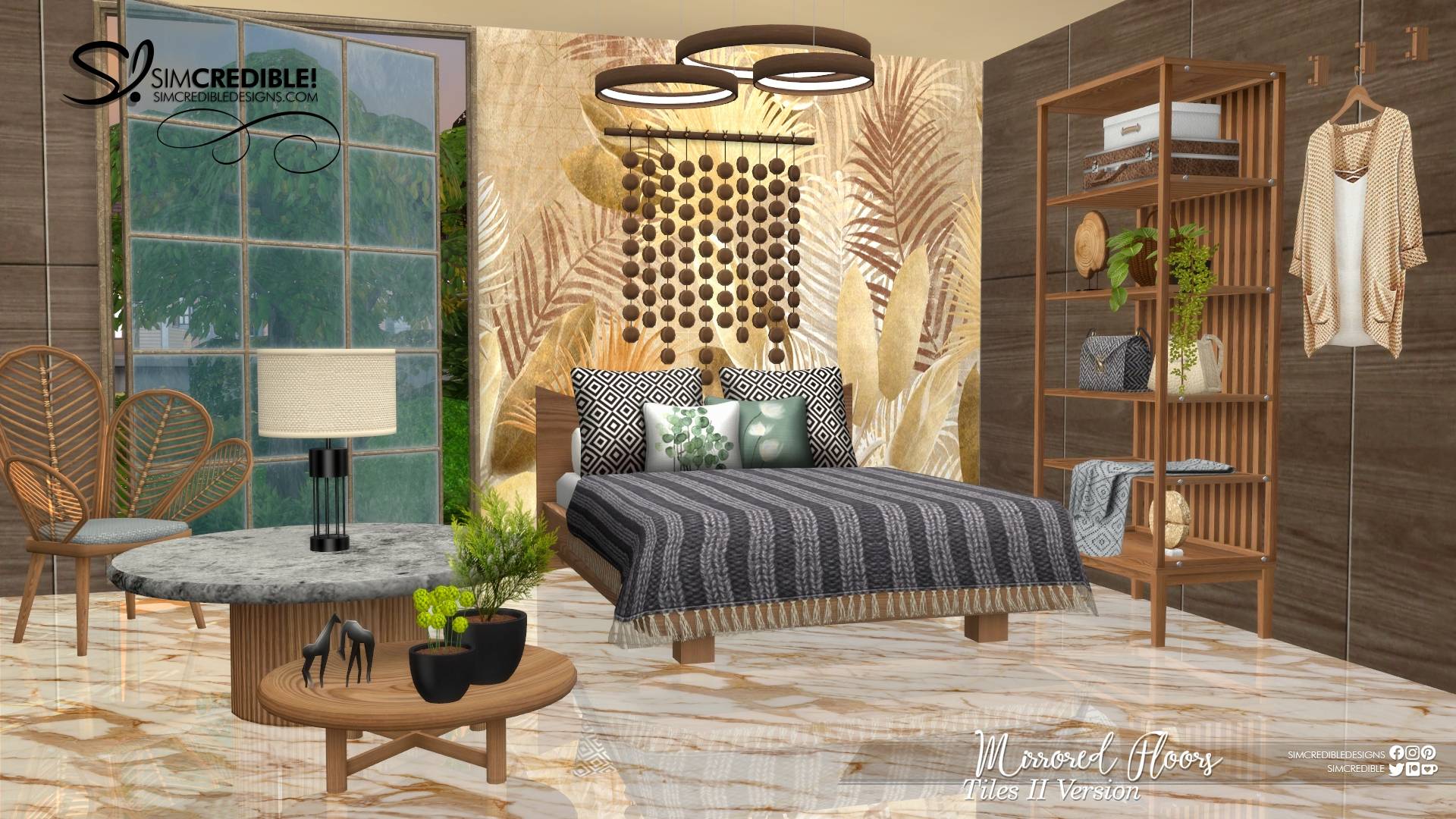 Mirrored Floors Tiles II - by SIMcredible - Gallery - The Sims 4 Build ...
