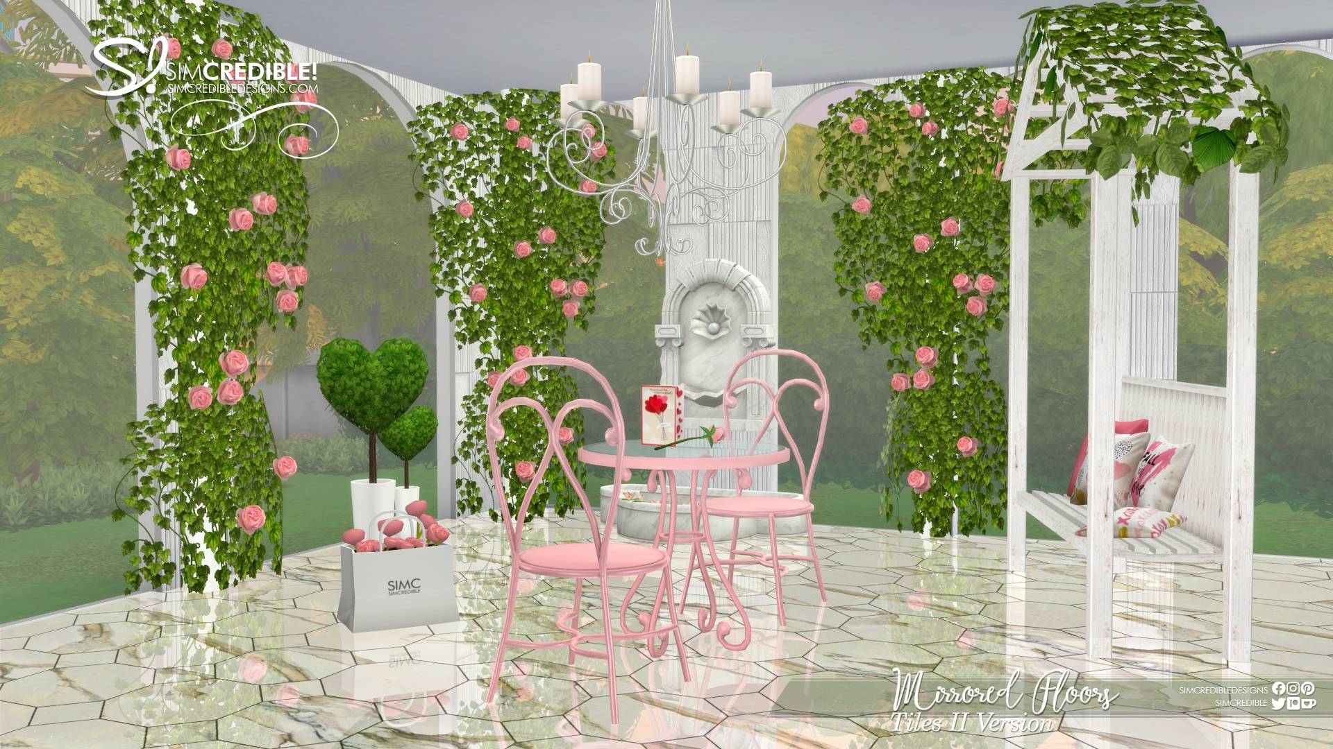Mirrored Floors Tiles II - by SIMcredible - Gallery - The Sims 4 Build ...