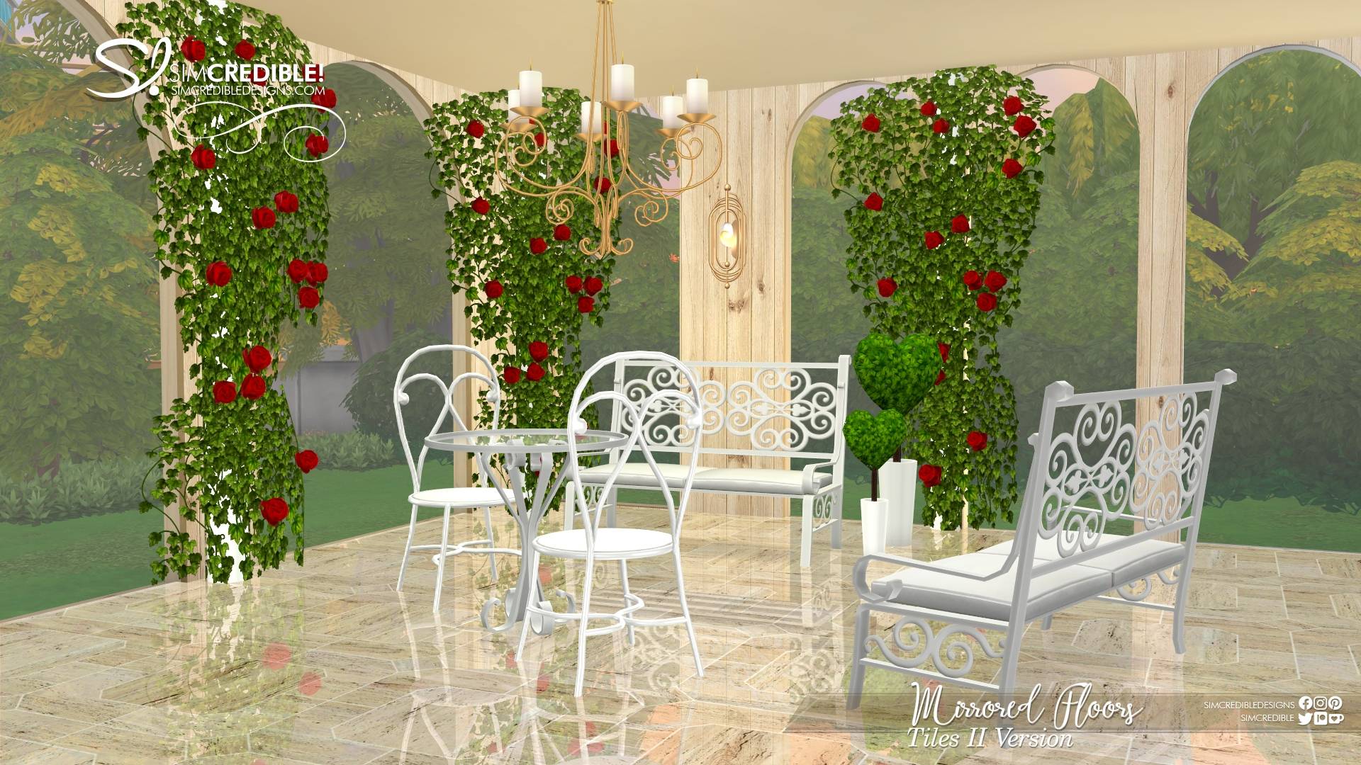 Mirrored Floors Tiles II - by SIMcredible - Gallery - The Sims 4 Build ...