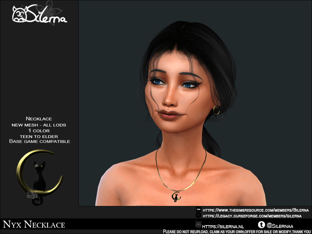 Nyx Necklace - Gallery - The Sims 4 Create a Sim - CurseForge