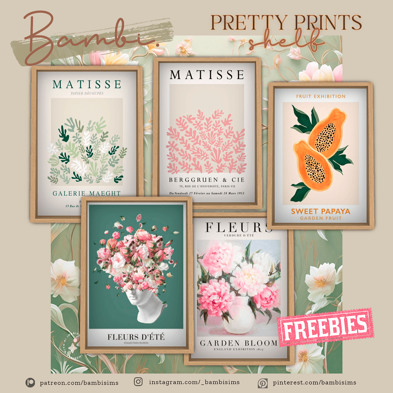 Pretty Prints Shelf - The Sims 4 Build / Buy - CurseForge