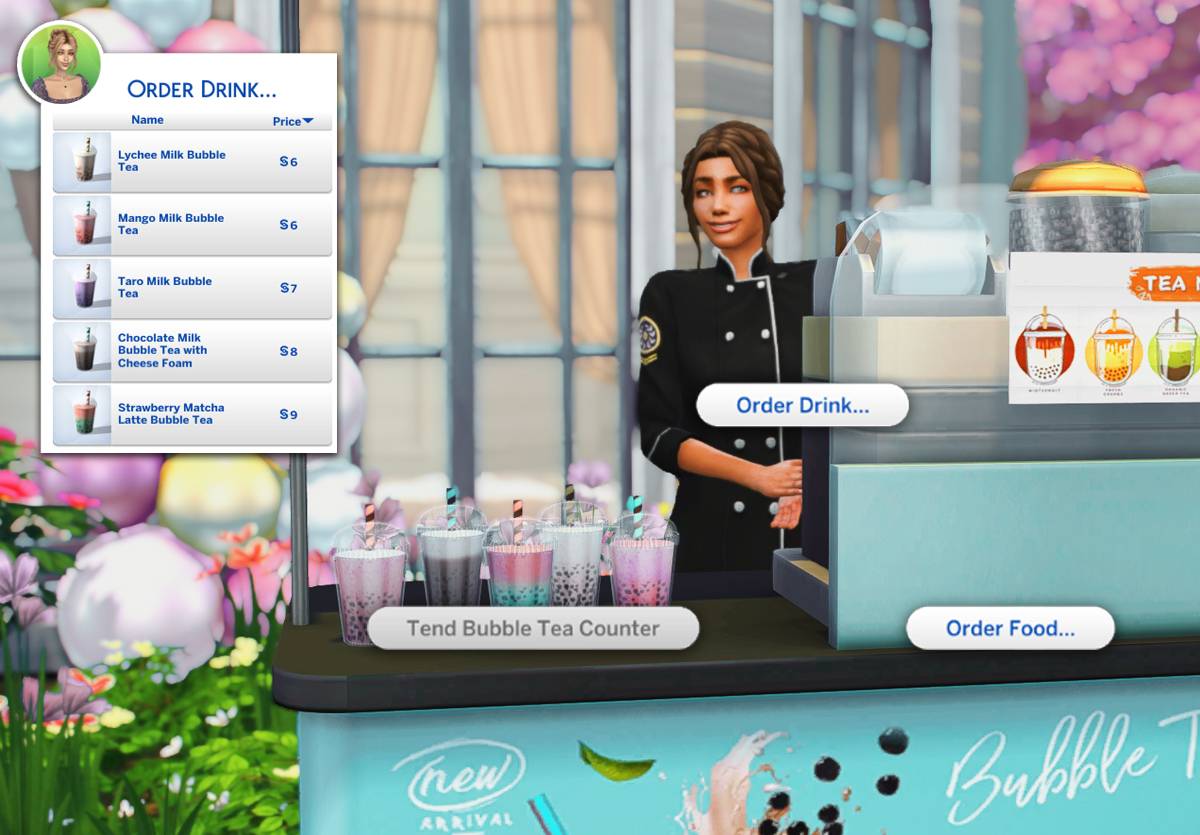 Bubble Tea Cart - The Sims 4 Mods - CurseForge