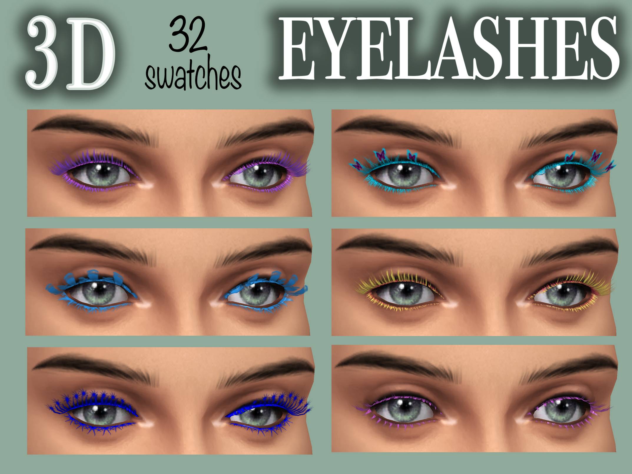 Eyelashes_feminine 3d - Gallery - The Sims 4 Create a Sim - CurseForge