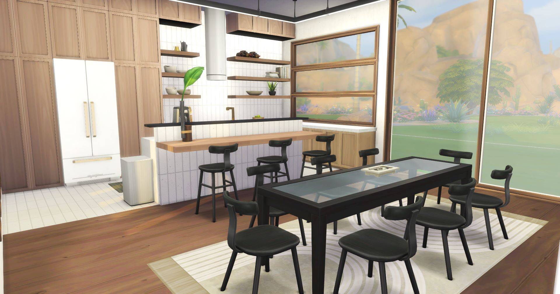 Contemporary Modern - Kitchen & Dining - The Sims 4 Rooms / Lots ...