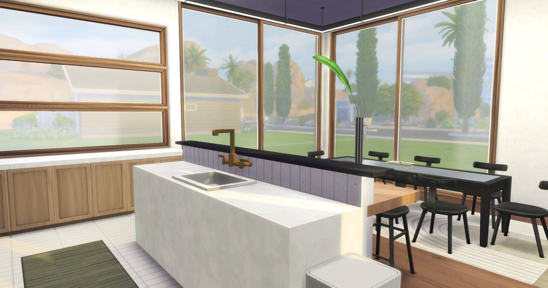 Contemporary Modern - Kitchen & Dining - The Sims 4 Rooms / Lots ...