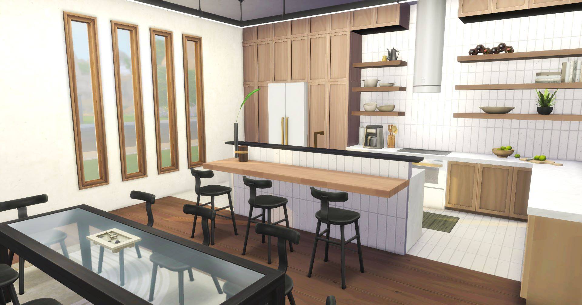 Contemporary Modern - Kitchen & Dining - The Sims 4 Rooms / Lots ...