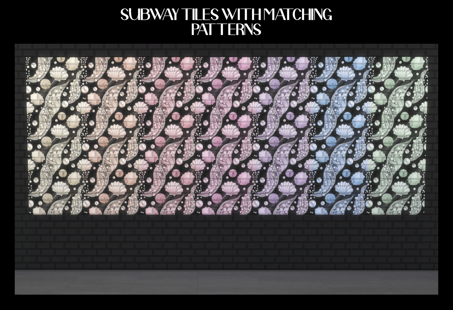 Subway Tiles with Matching Patterns - Gallery - The Sims 4 Build / Buy ...