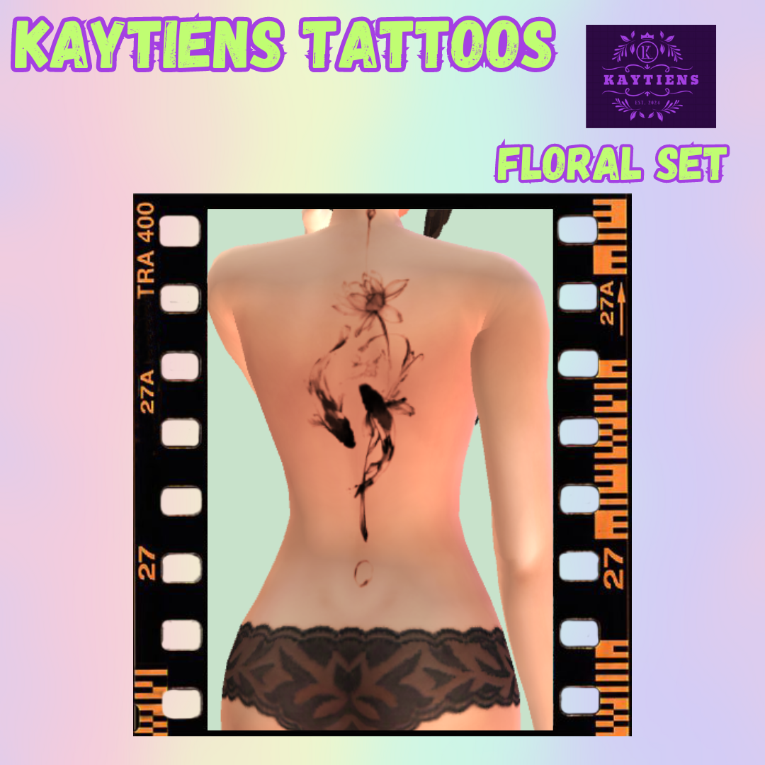 Floral Set Tattoos - Gallery - The Sims 4 Create a Sim - CurseForge