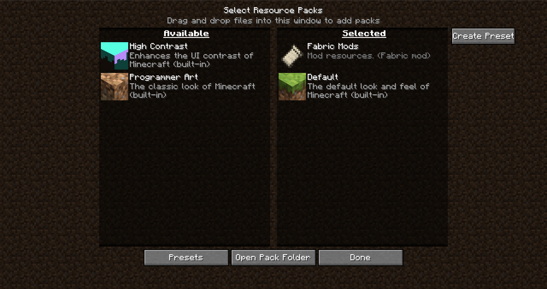 Pack Presets - Gallery - Minecraft Mods - CurseForge
