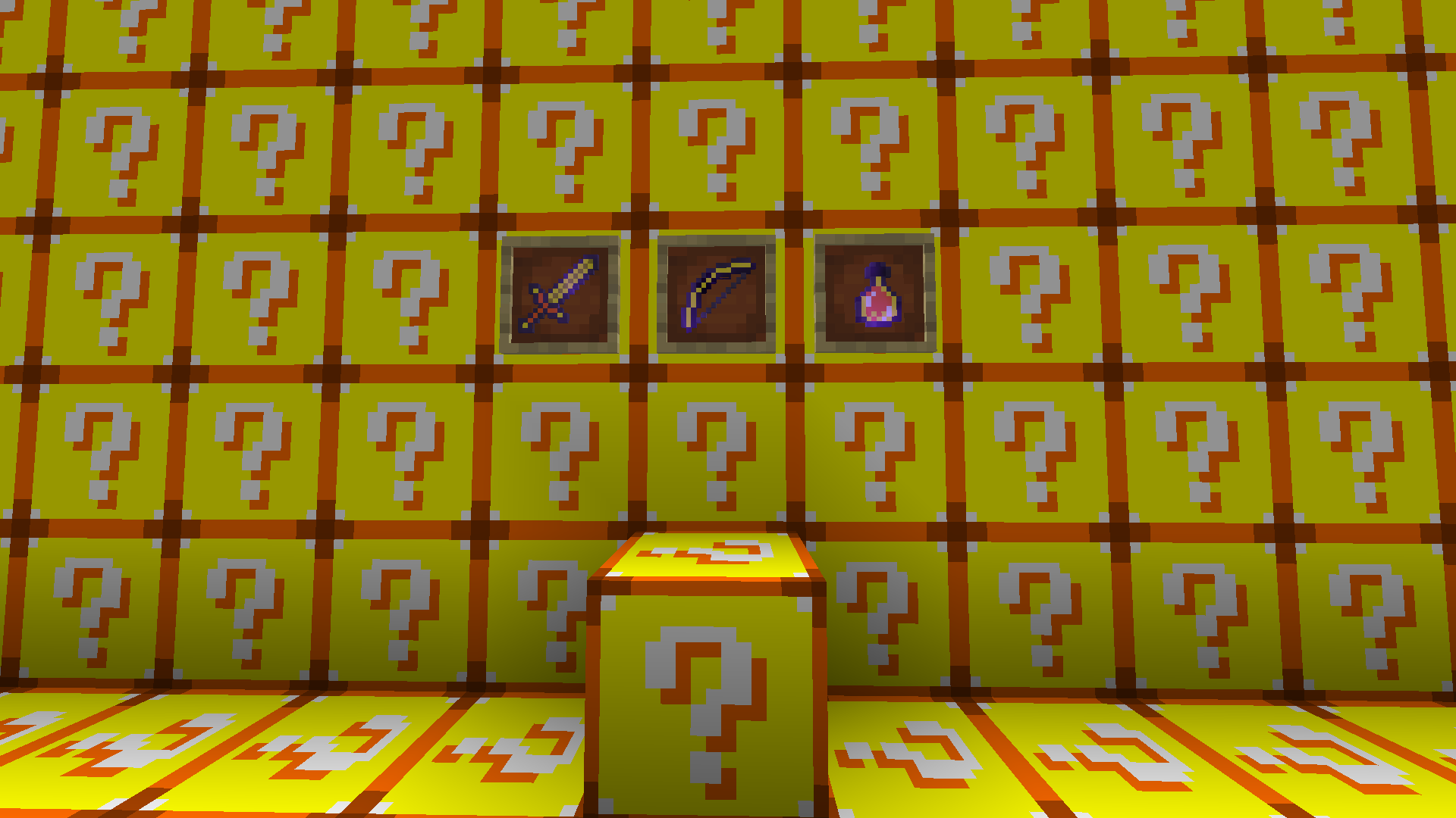 Lucky Block Yellow Screenshots Customization Minecraft