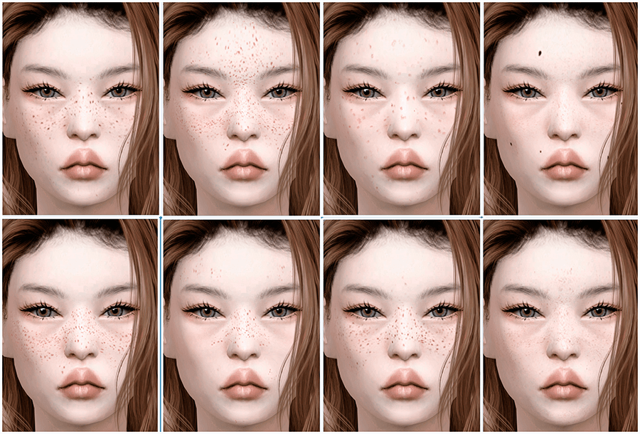 Freckles Mole All ages unisex - Gallery - The Sims 4 Create a Sim ...