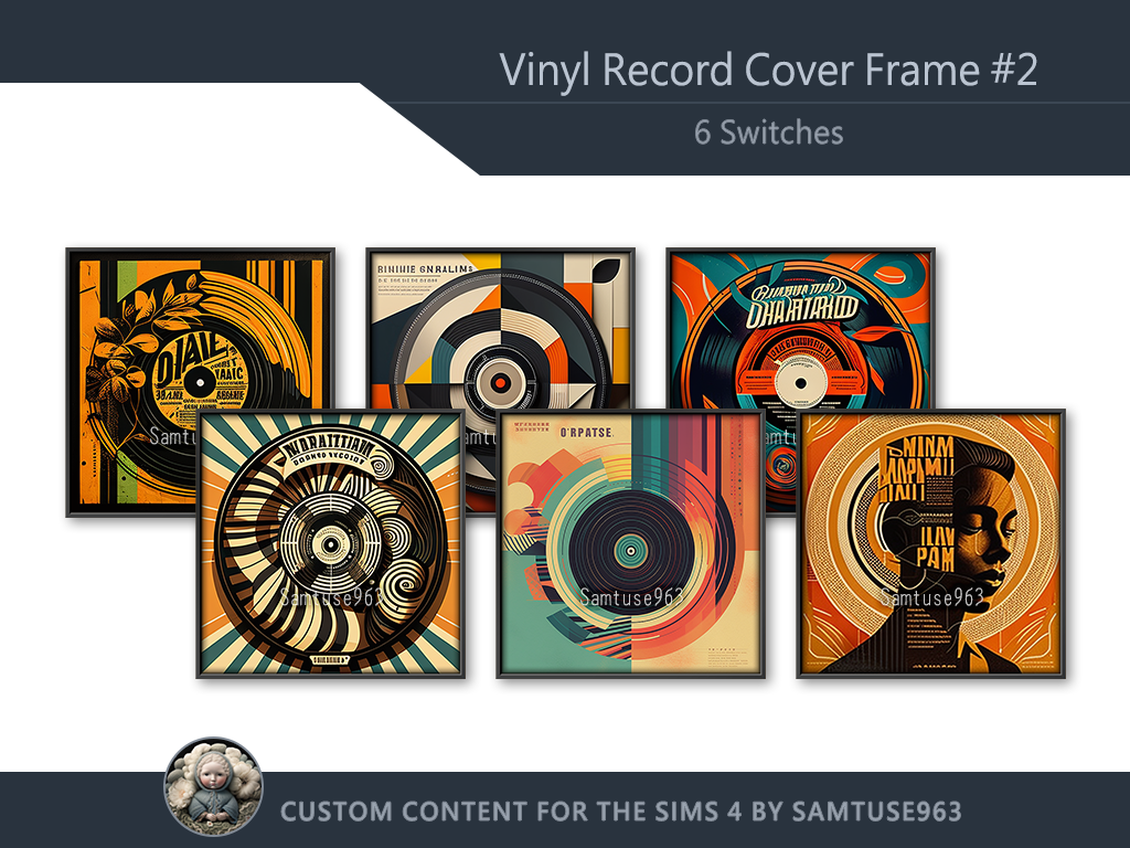 Vinyl Record Cover Frame #2 Sellable Samtuse963 - Gallery - The Sims 4 ...