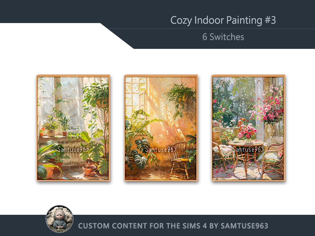 Cozy Indoor Painting #3 Sellable Extra A Samtuse963 - The Sims 4 Build / Buy - CurseForge