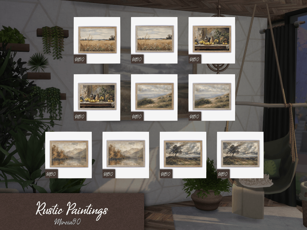 Rustic Paintings - Gallery - The Sims 4 Build / Buy - CurseForge