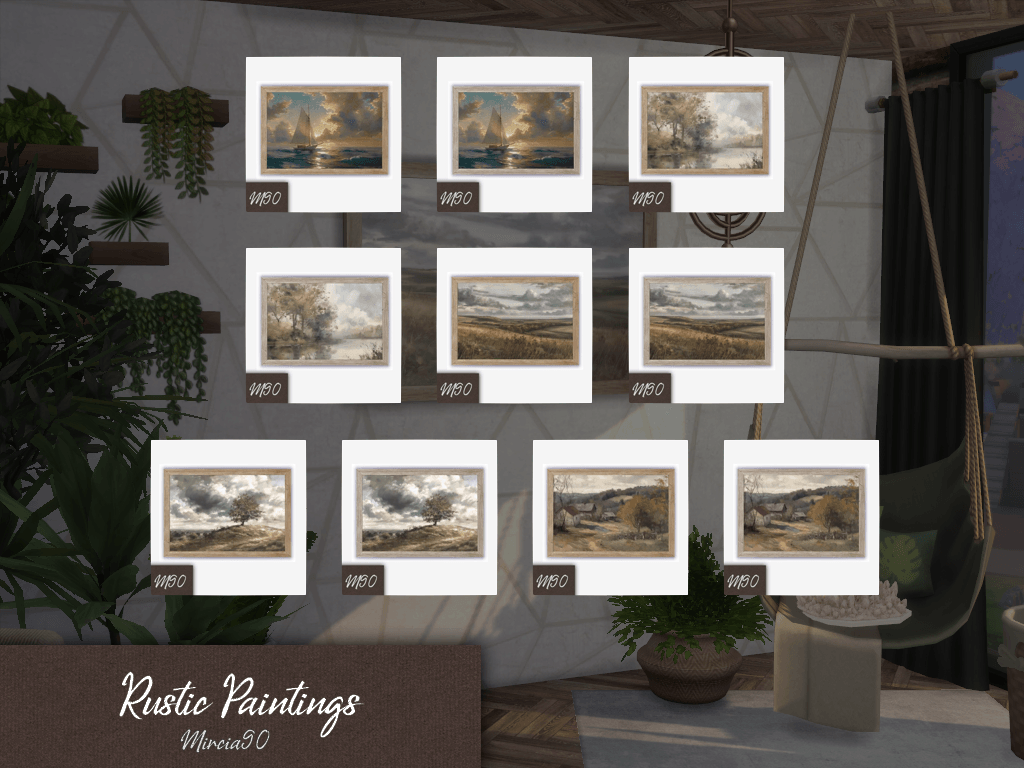 Rustic Paintings - Gallery - The Sims 4 Build / Buy - CurseForge