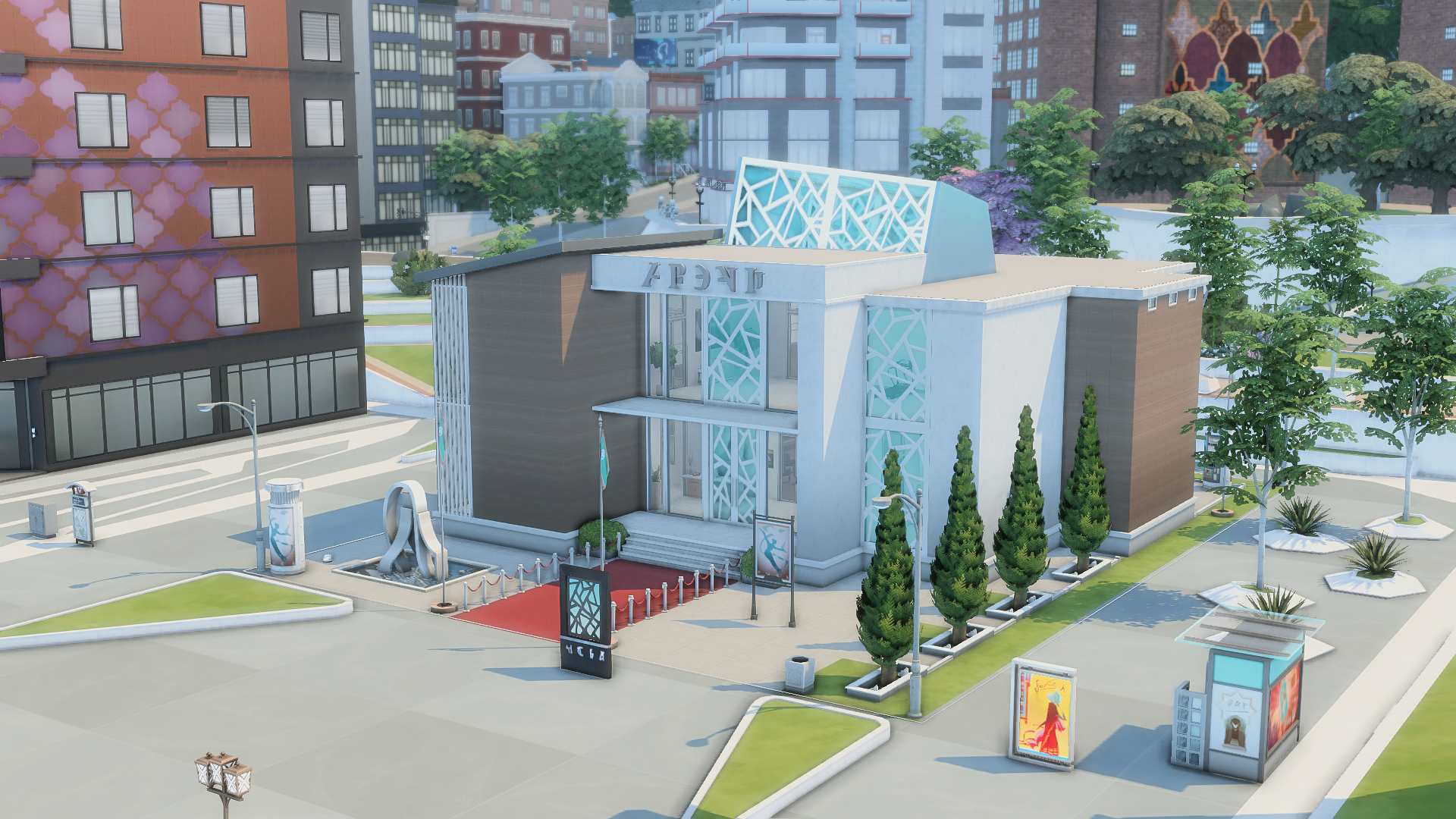 Modern Theater and Ballet studio - Gallery - The Sims 4 Rooms / Lots ...
