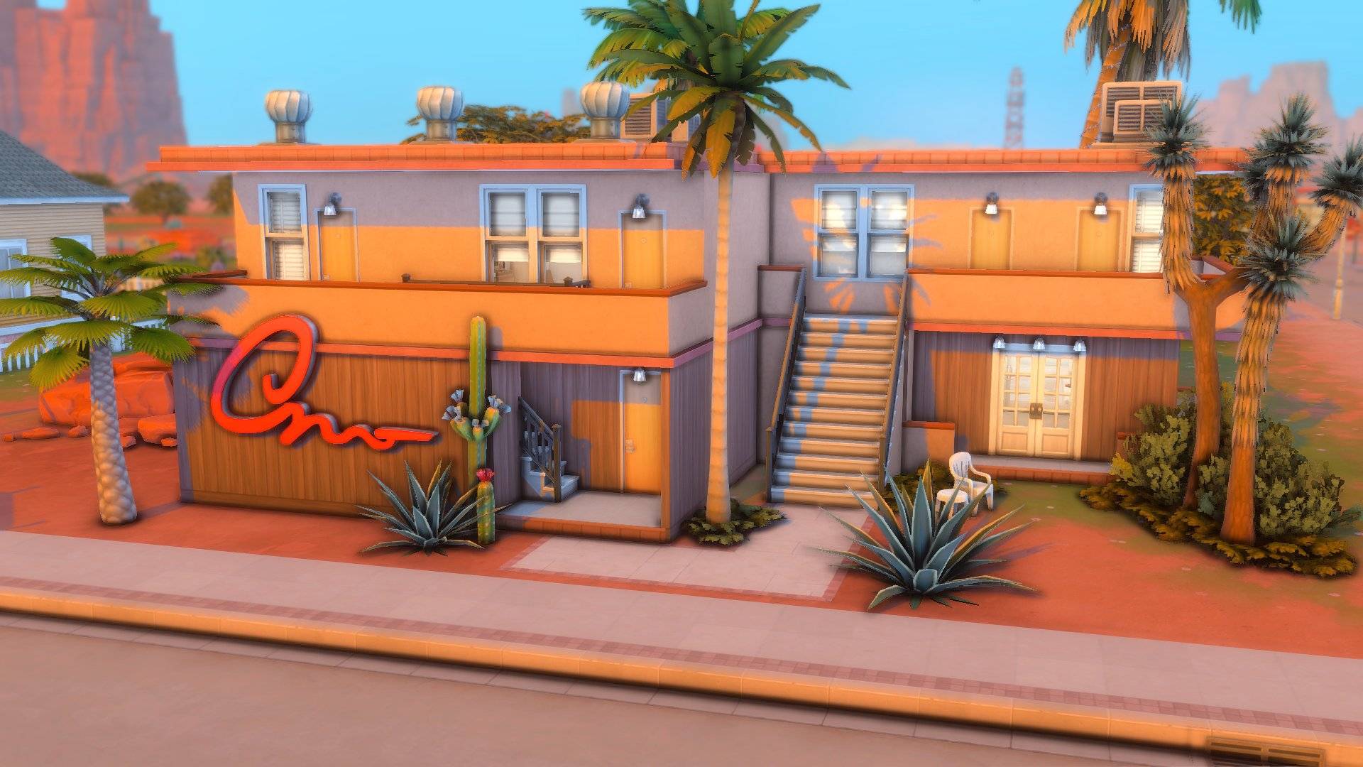 Mid Century Motel 🌴 - Gallery - The Sims 4 Rooms / Lots - CurseForge