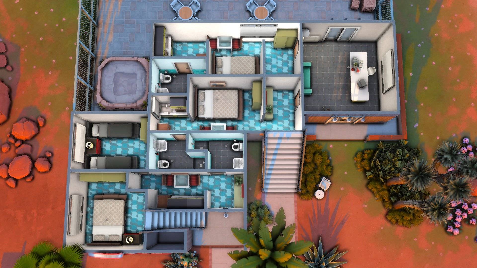 Mid Century Motel 🌴 - Gallery - The Sims 4 Rooms / Lots - CurseForge