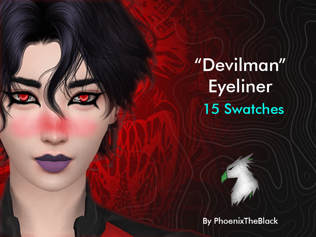 "Devilman" Eyeliner - Gallery - The Sims 4 Create a Sim - CurseForge