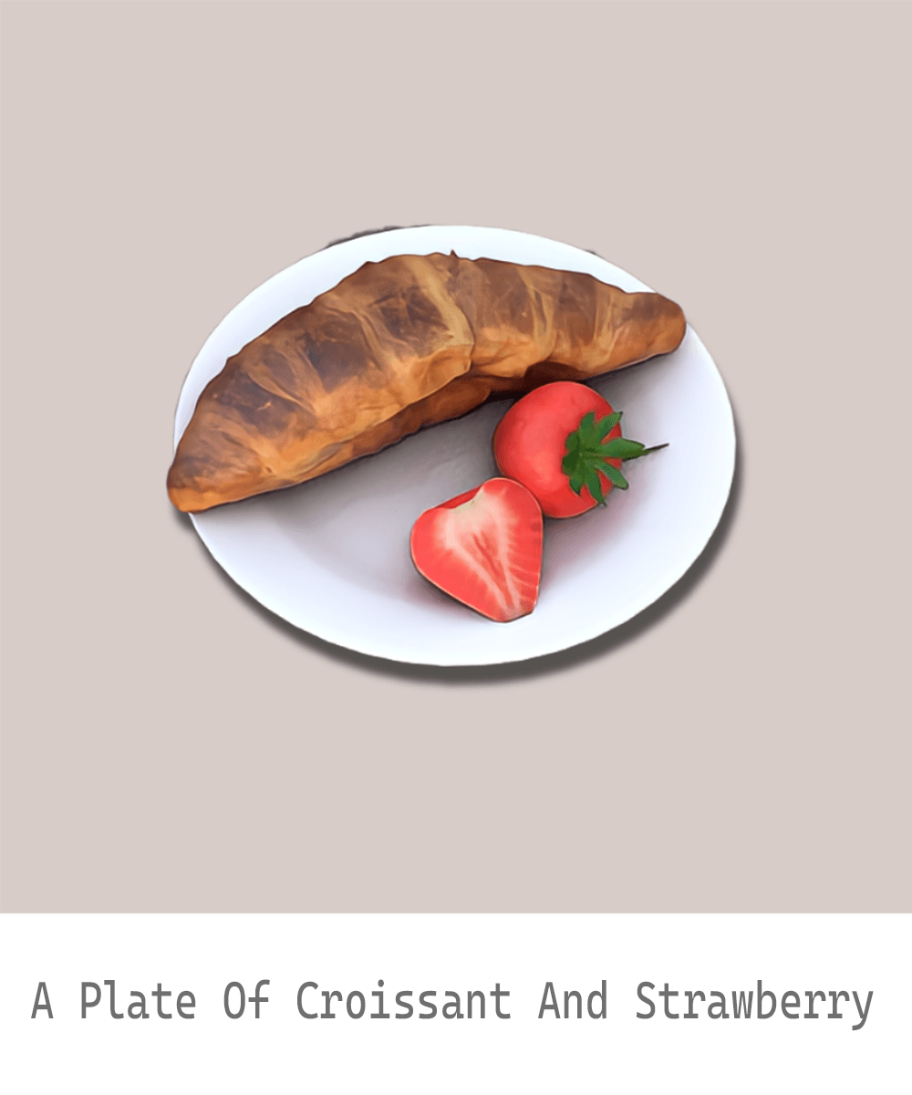 Single Object - A Plate of Croissant and Strawberry - Gallery - The ...