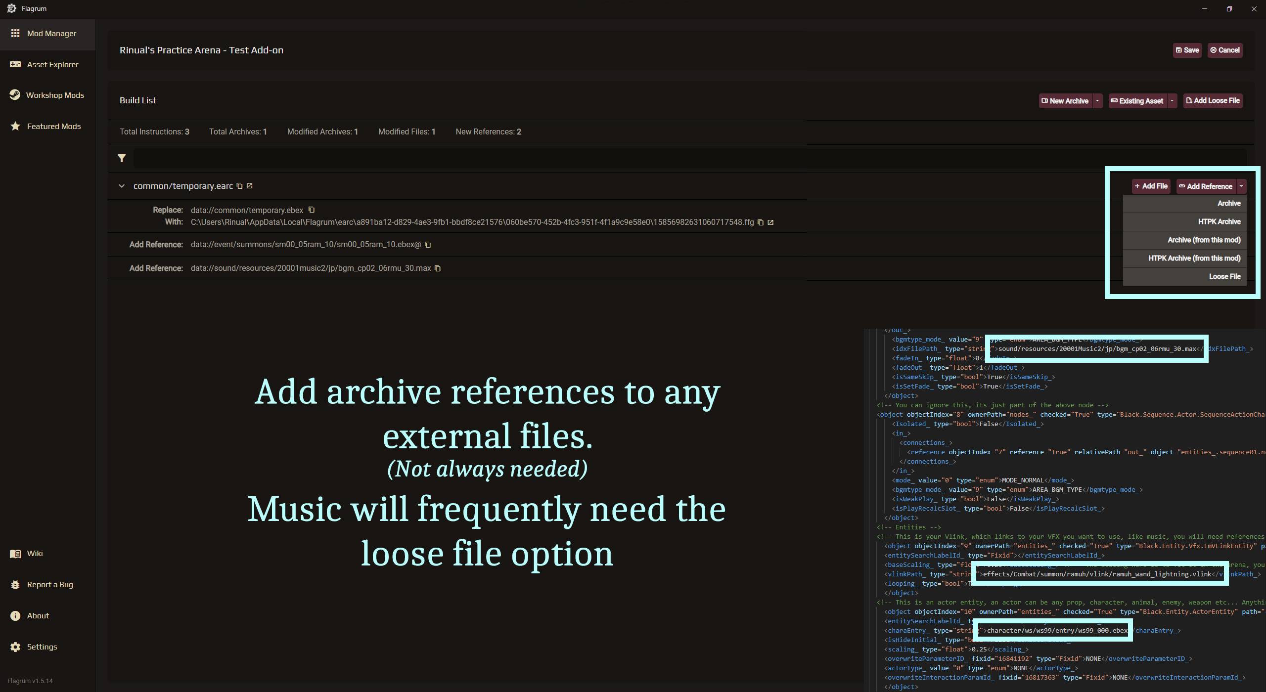 Rinual's Practice Arena - Addon System for Modders - Final Fantasy XV Modding Resources - CurseForge