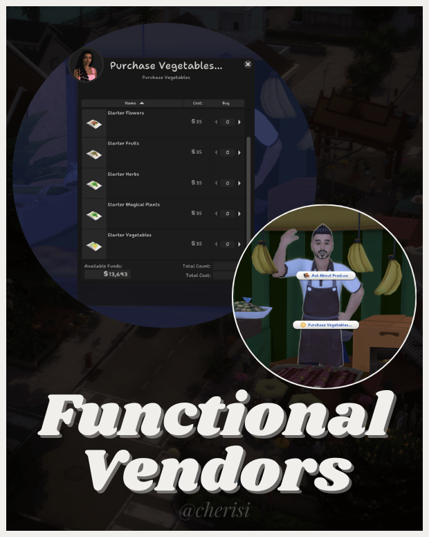 Functional Vendor Mod | Sim-ple Shopkeeper - Gallery - The Sims 4 Mods - CurseForge