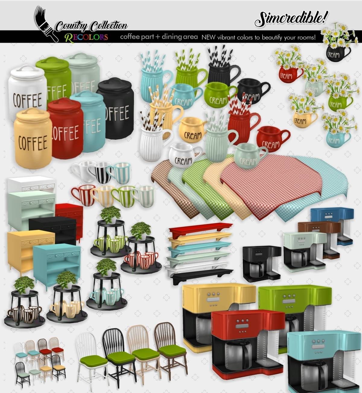 Country Coffee Recolors ☕️🍵 - Gallery - The Sims 4 Build / Buy - CurseForge