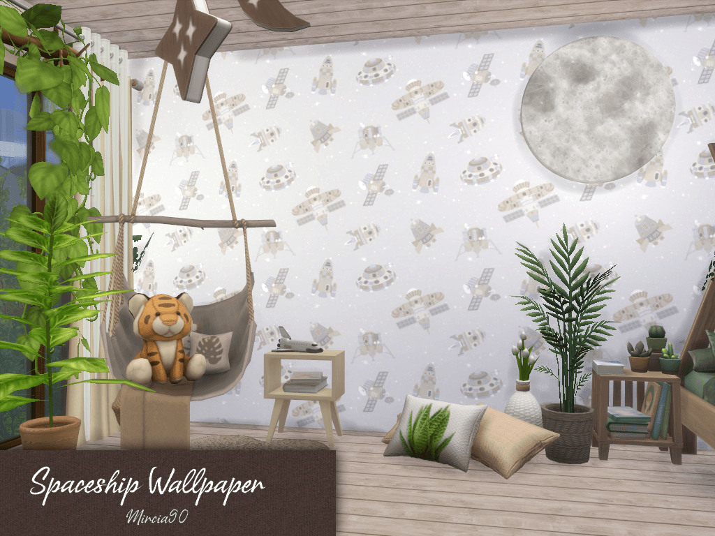 Spaceship Wallpaper - Gallery - The Sims 4 Build / Buy - CurseForge