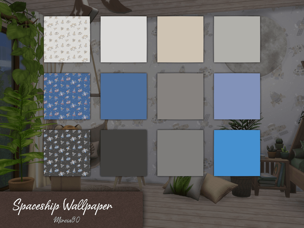 Spaceship Wallpaper - Gallery - The Sims 4 Build / Buy - CurseForge