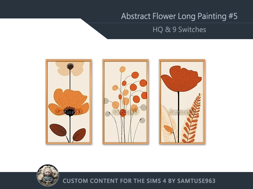HQ Abstract Flower Long Painting #5 Sellable Extra D Samtuse963 - The ...