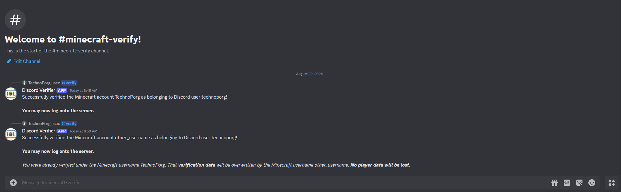Discord Verifier - Gallery - Minecraft Mods - CurseForge