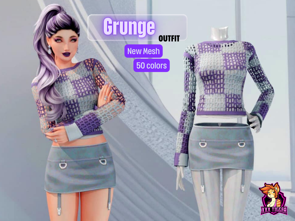 GRUNGE OUTFIT - Gallery - The Sims 4 Create a Sim - CurseForge