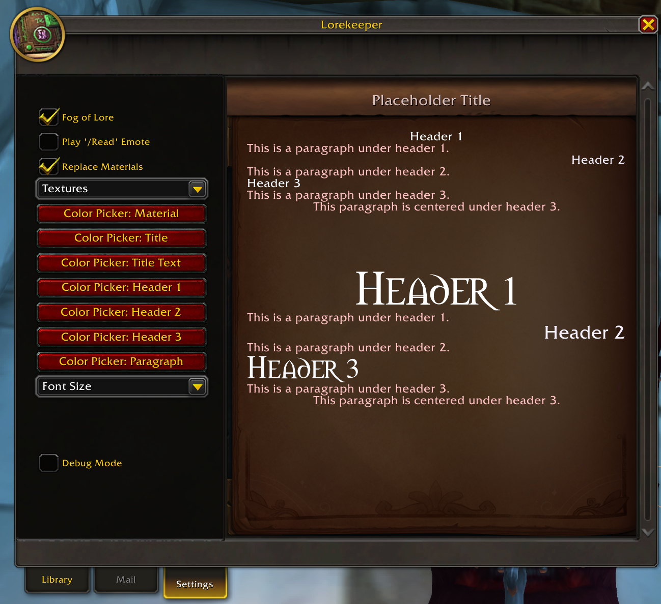 Lorekeeper - Gallery - World of Warcraft Addons - CurseForge