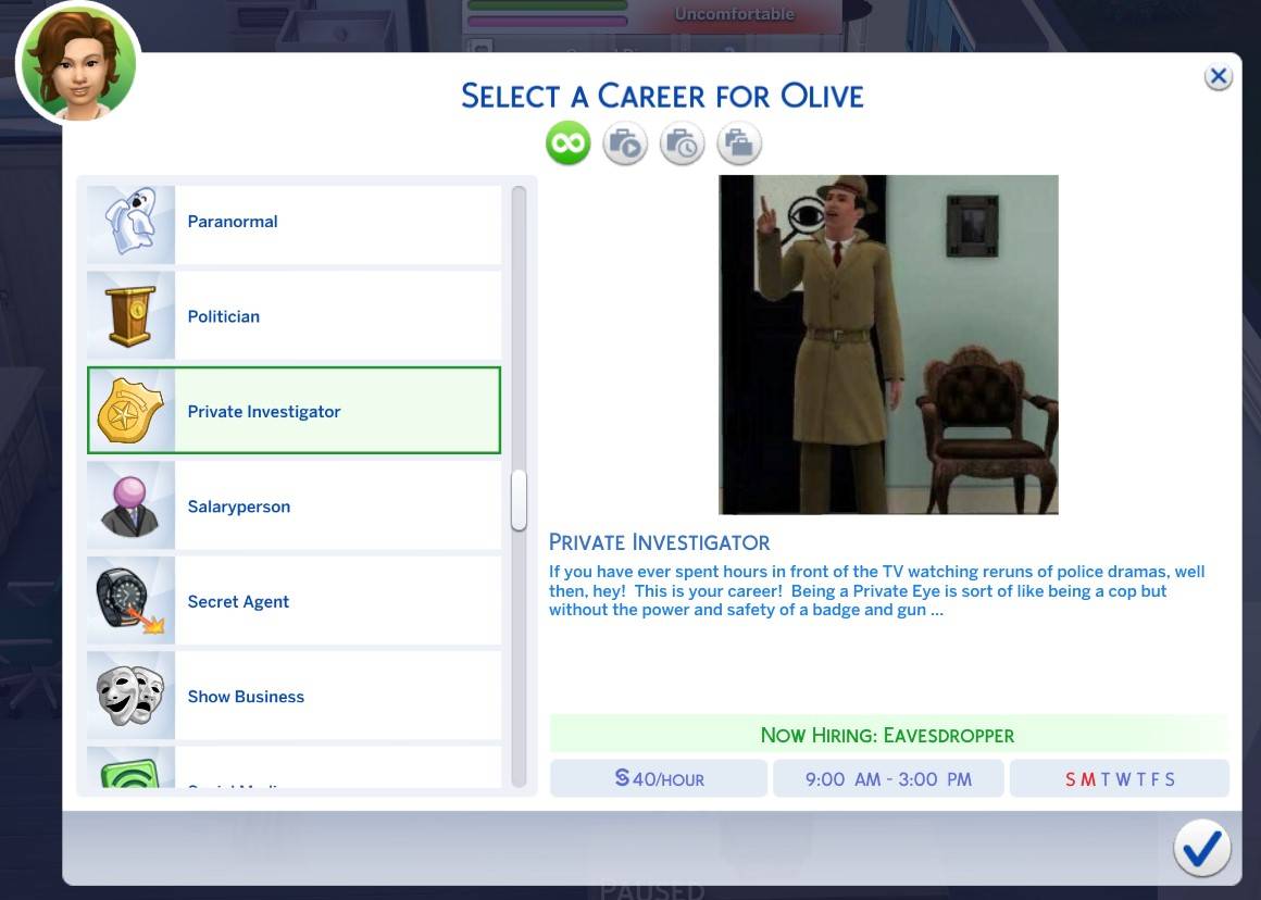 Private Investigator Career - The Sims 4 Mods - CurseForge