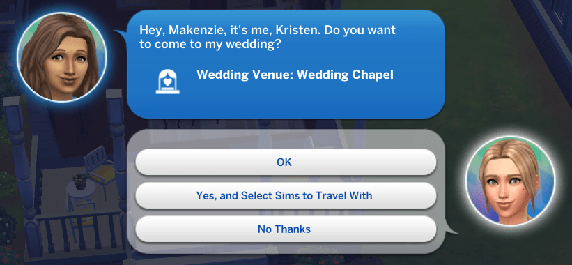 NPC Weddings and Invites - Screenshots - The Sims 4 Mods - CurseForge