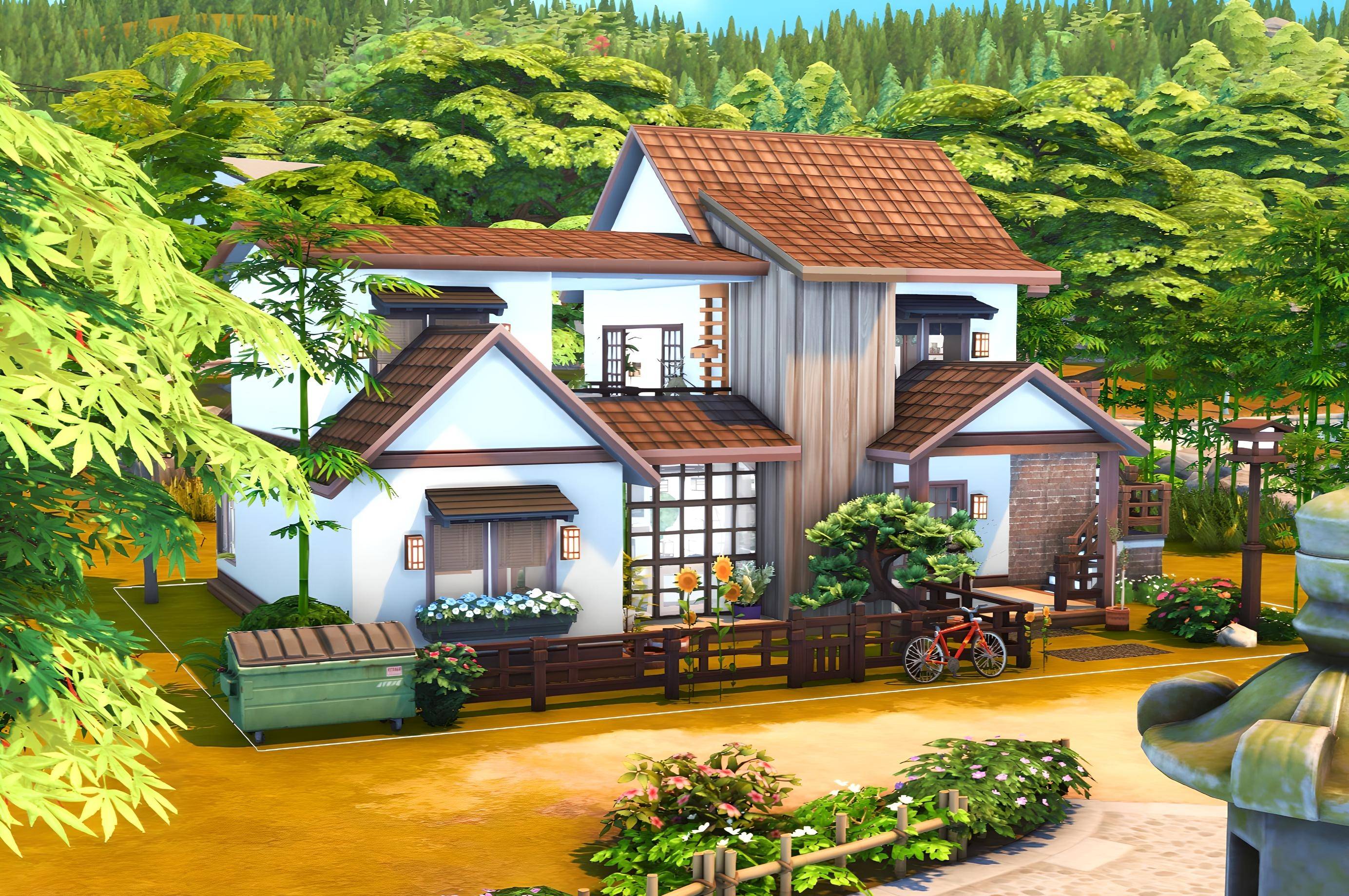 Ayaka House - Modern Japanese House - Gallery - The Sims 4 Rooms / Lots ...