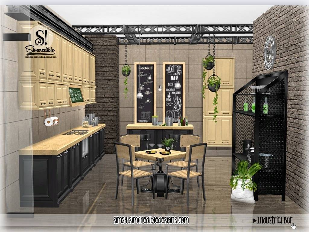 Industrial Bar 🍸 - Gallery - The Sims 4 Build / Buy - CurseForge