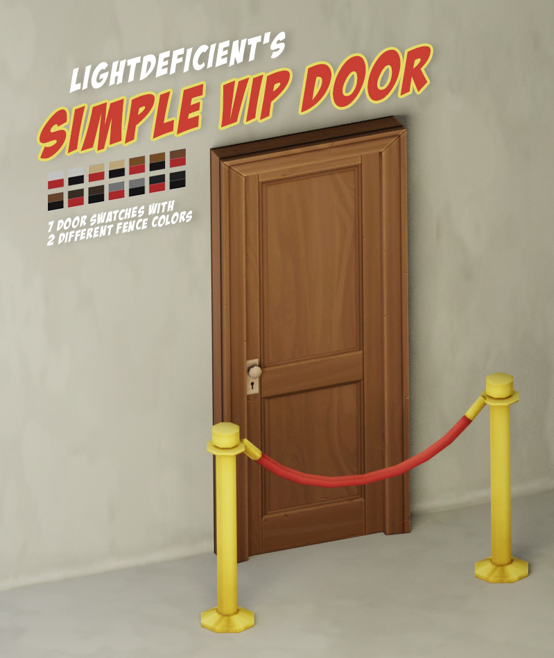 Simple Functional VIP Doors (New Content!) - Gallery - The Sims 4 Build ...